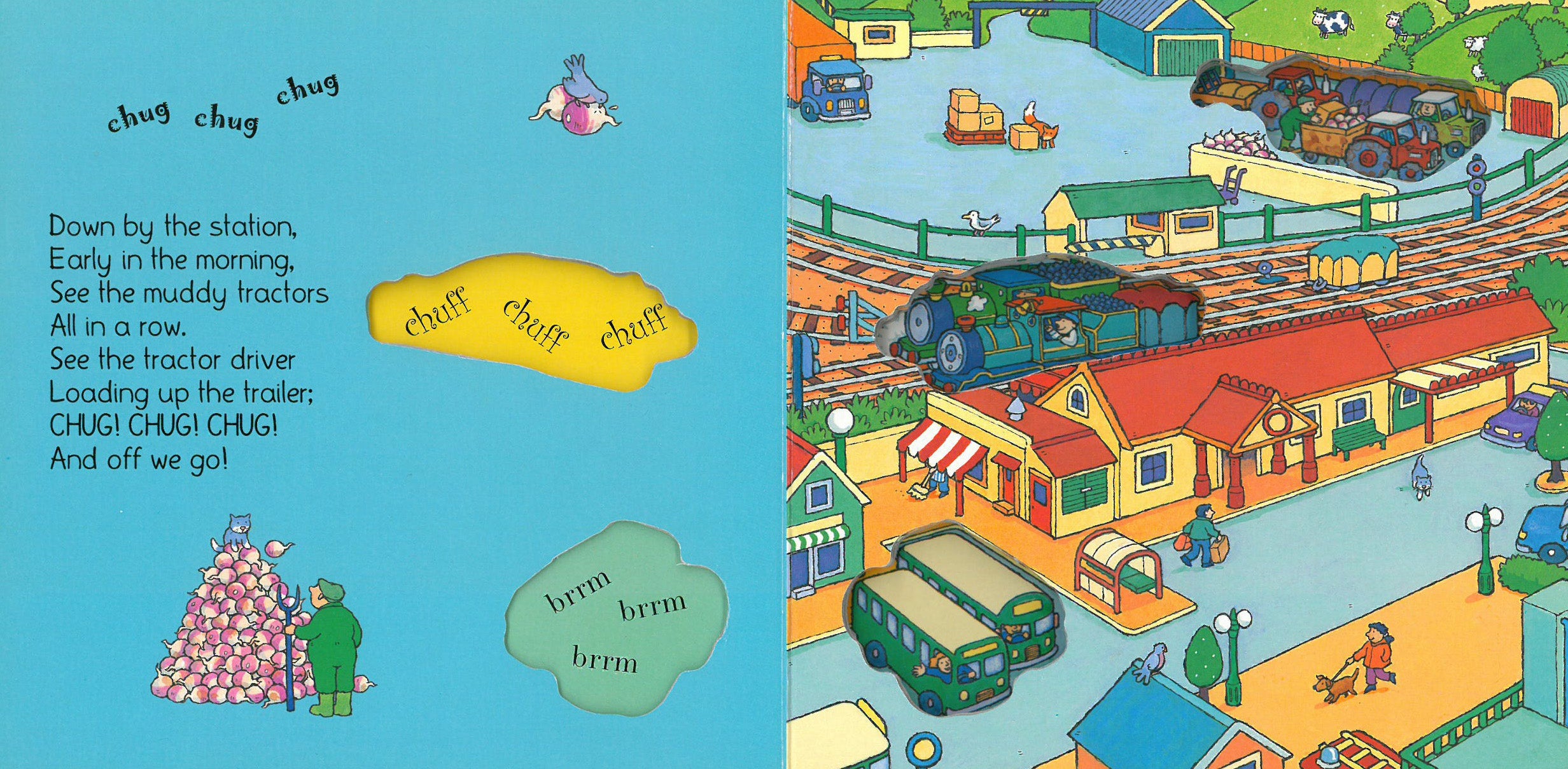 Books with Holes: Down by the Station (Big Book Edition) – Child's Play